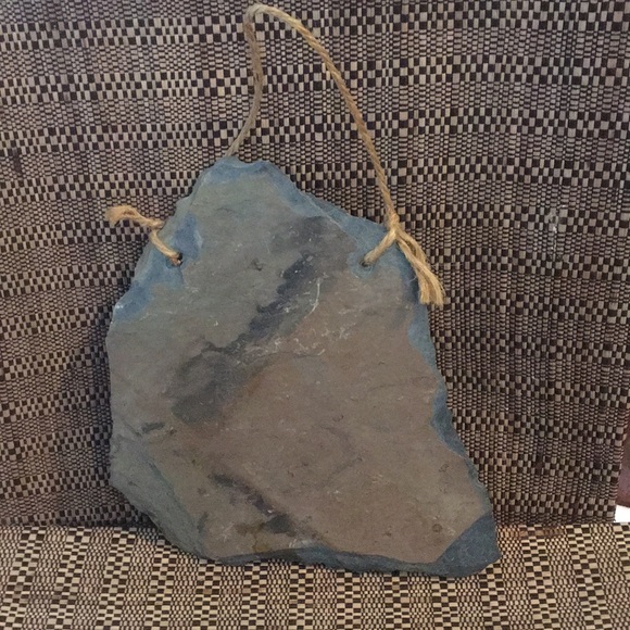 Accents | Rabbit Or Bunny With Red Heart Hand Painted Slate | Poshmark